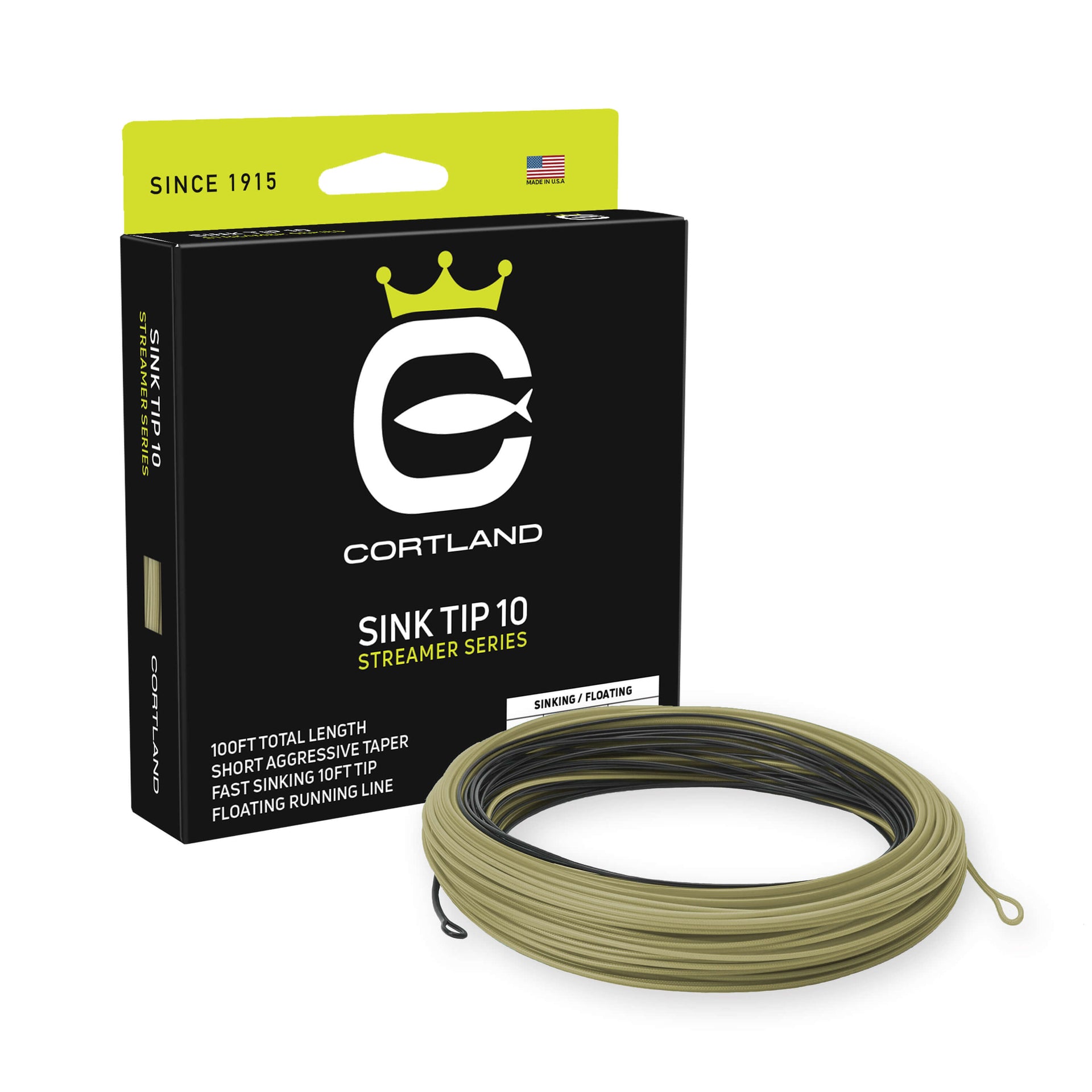Streamer Sink Tip 10 Fly Line | Cortland Sink Tip for Subtle Depth ...